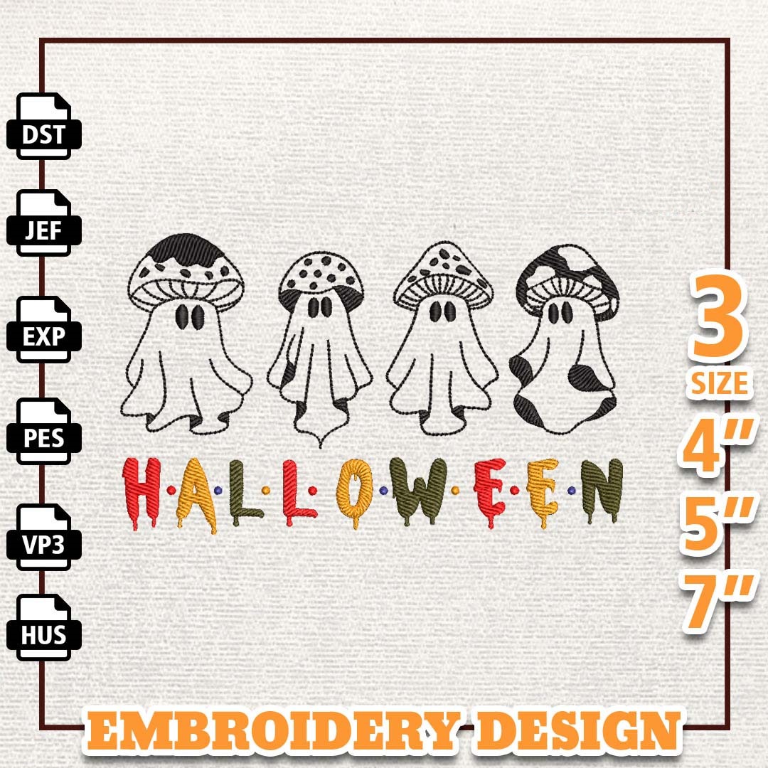 Spooky Halloween Embroidery File, Instant Download, Magic Mu | Inspire ...