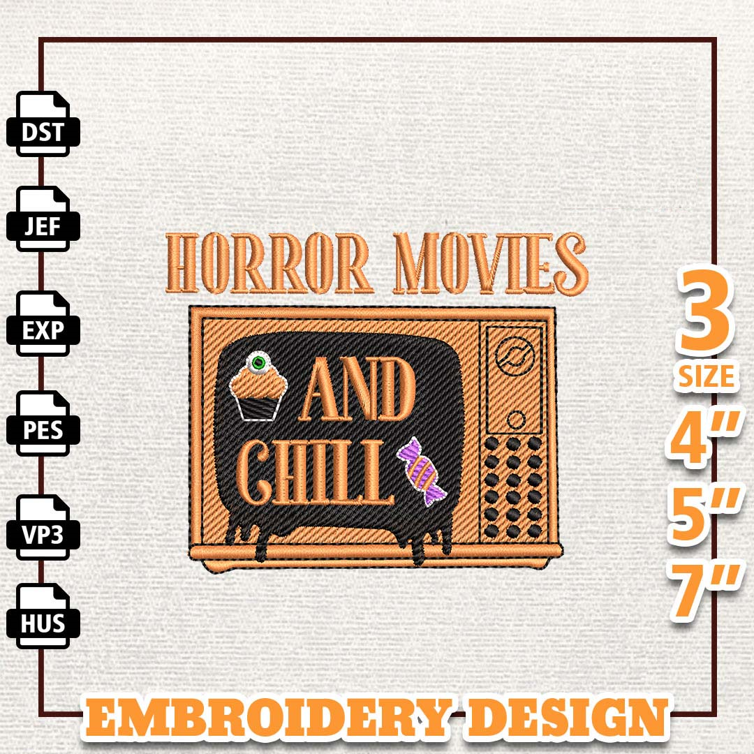 Spooky Halloween Embroidery Machine File, Instant Download, | Inspire ...