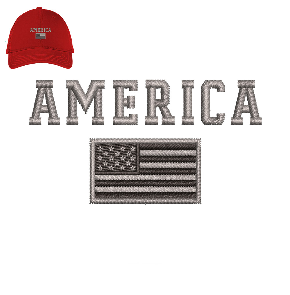 Best America flag Embroidery logo for Cap ,logo Embroidery, | Inspire ...