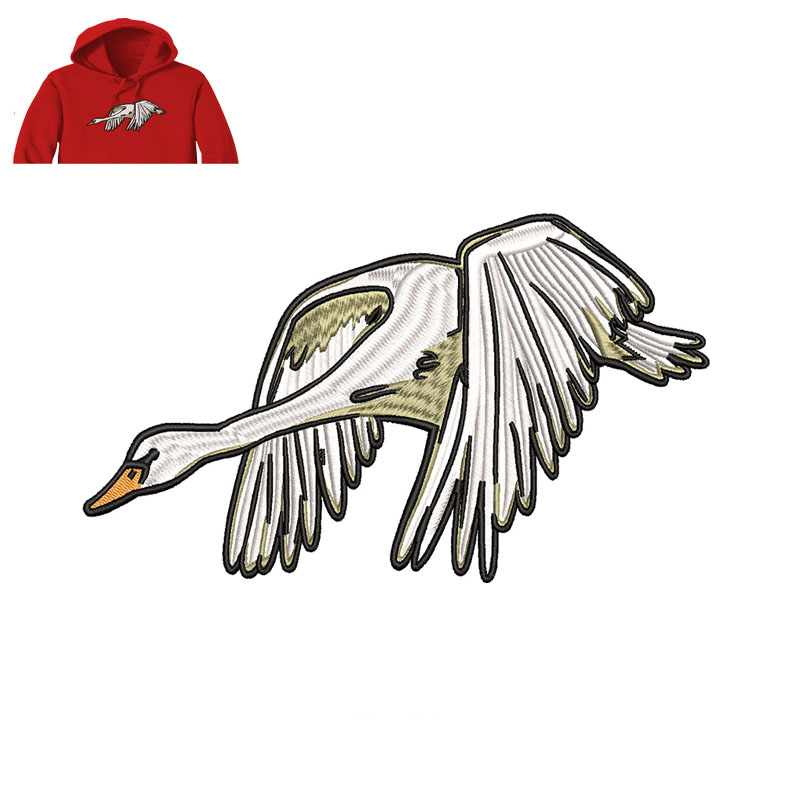 Best Flying duck Embroidery logo for Hoodie,logo Embroidery, | Inspire ...