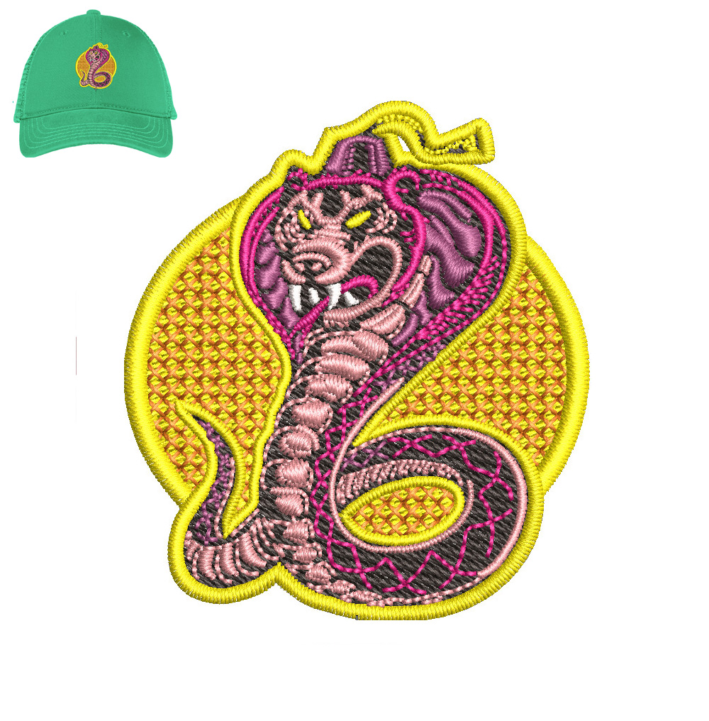 Best Snake Embroidery logo for Cap,logo Embroidery, Embroide | Inspire ...