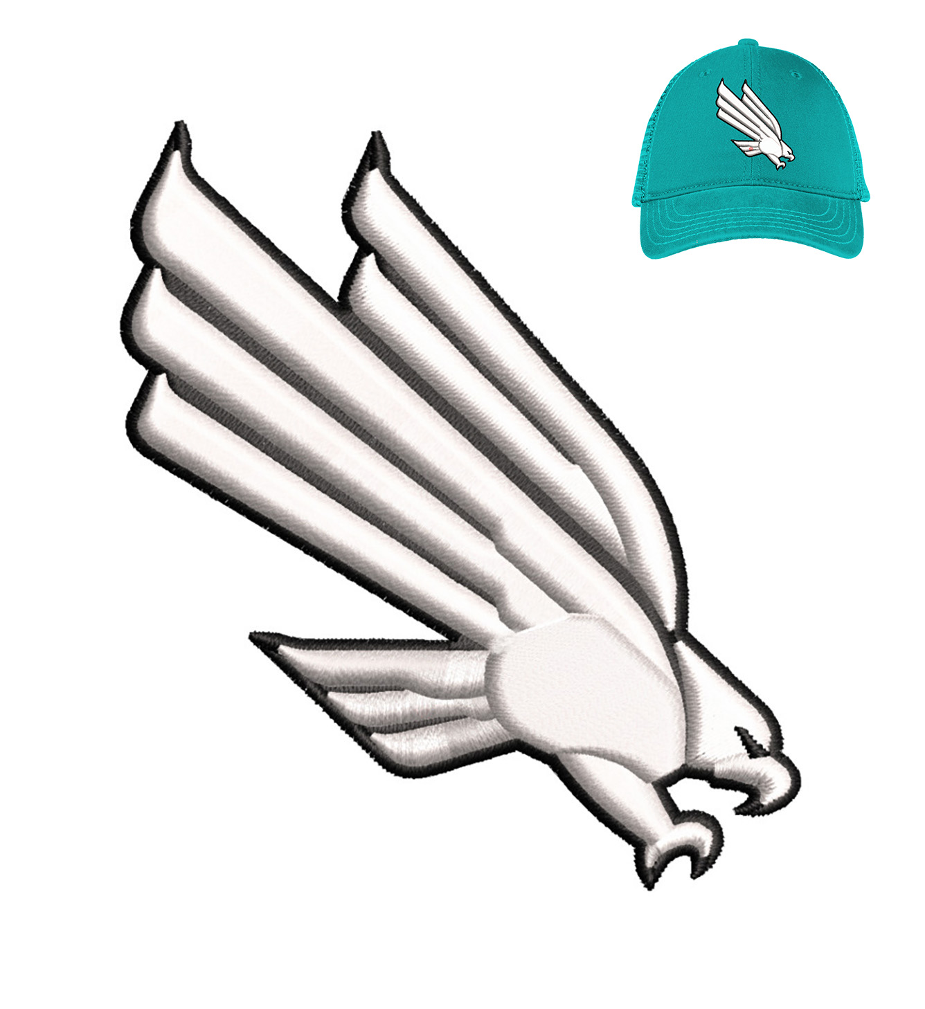 Bird 3D puff Embroidery logo for cap,logo Embroidery, Embroi | Inspire ...