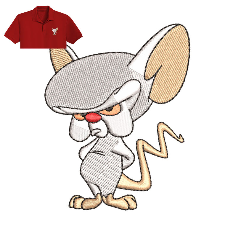 Brain Pinky Embroidery logo for Polo Shirt,logo Embroidery, | Inspire ...