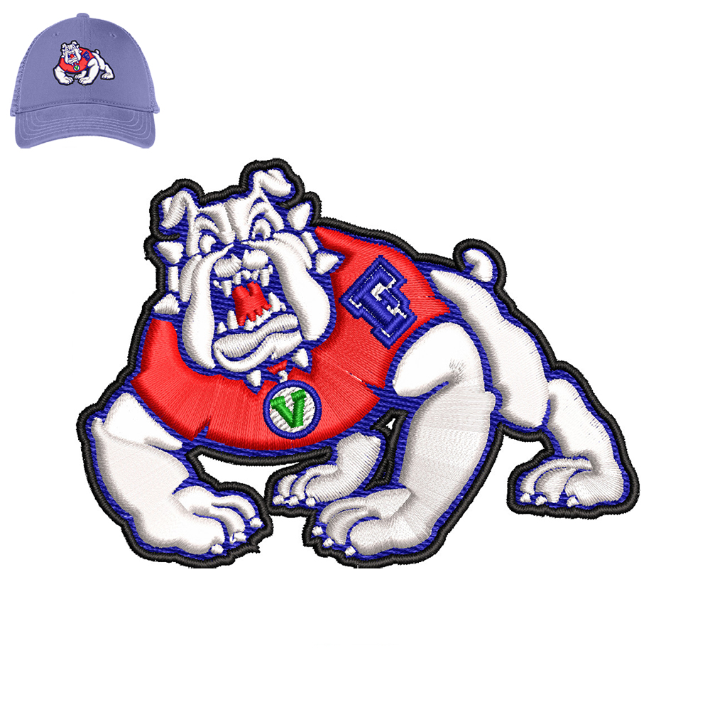 Bulldogs Embroidery 3D Puff logo for Cap,logo Embroidery, Em | Inspire ...
