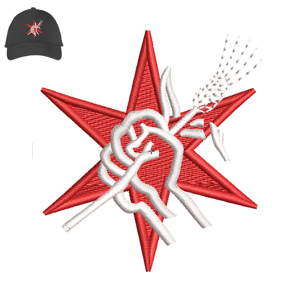 Cm Punk Star Embroidery logo for Cap ,logo Embroidery, Embro | Inspire ...