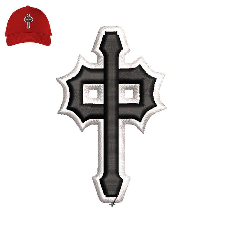 Cool Cross 3d puff Embroidery logo for Cap,logo Embroidery, | Inspire ...