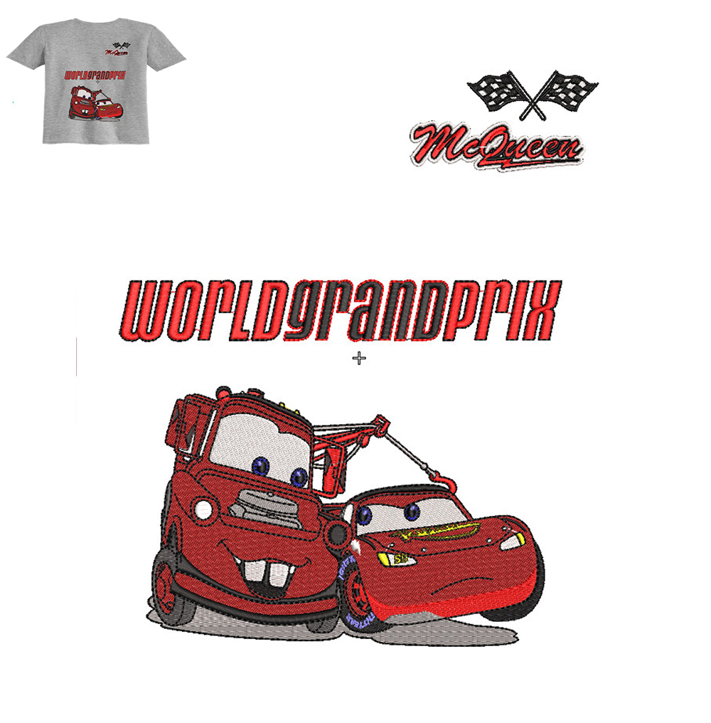 Disney Cars Embroidery logo for Baby T-Shirt ,logo Embroider | Inspire ...