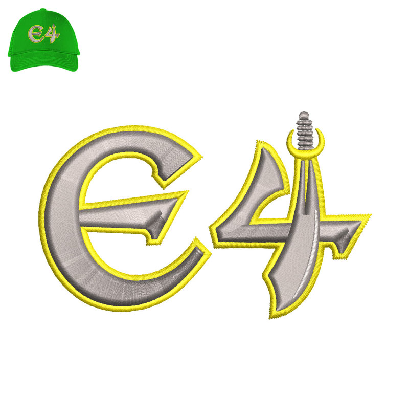 E4 Sword 3d Puff Embroidery logo for Cap,logo Embroidery, Em | Inspire ...