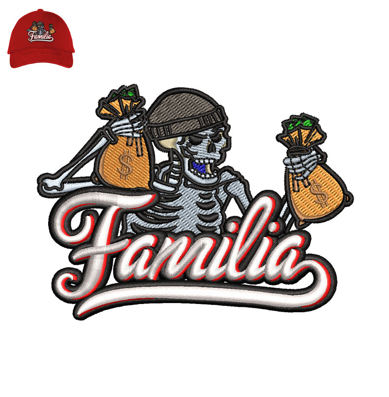 Familia 3d Puff Embroidery logo for Cap,logo Embroidery, Emb | Inspire ...