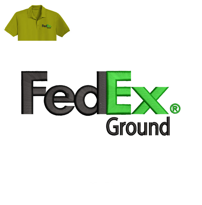 FedEx ground Embroidery Logo for Polo Shirt,logo Embroidery, | Inspire ...
