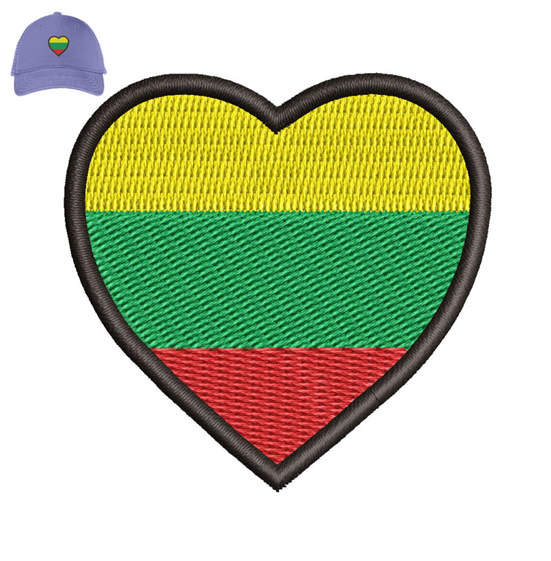 Flag of Lithuania Embroidery logo for Cap,logo Embroidery, E - Inspire ...
