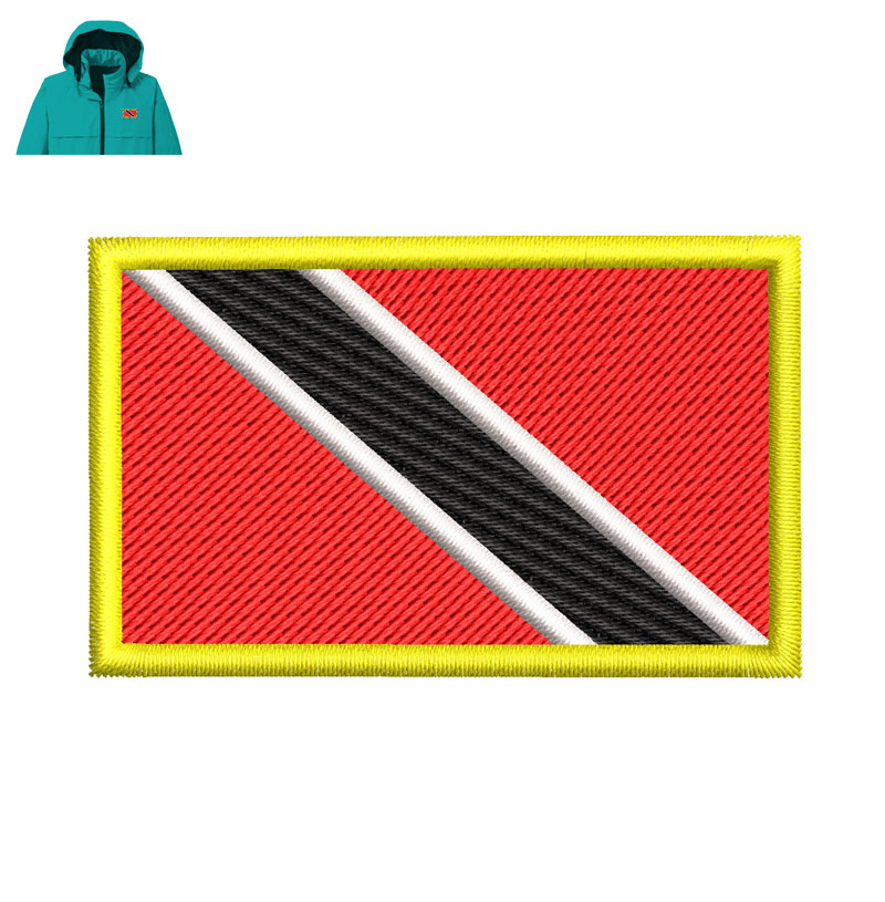 Flag Of Trinidad And Tobago Embroidery logo for Jacket,logo | Inspire ...