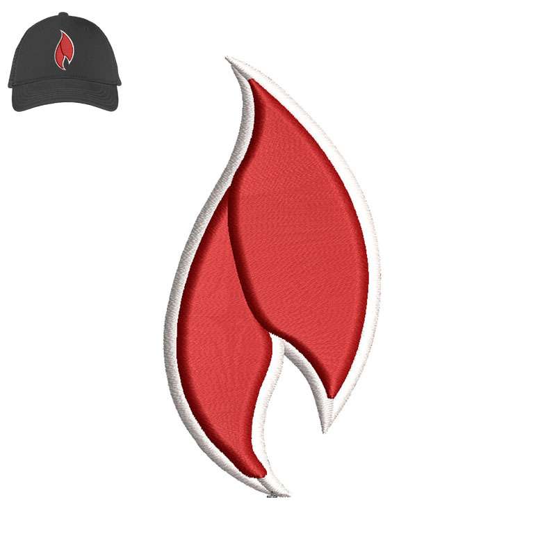 Flame 3d puff Embroidery logo for Cap,logo Embroidery, Embro | Inspire ...