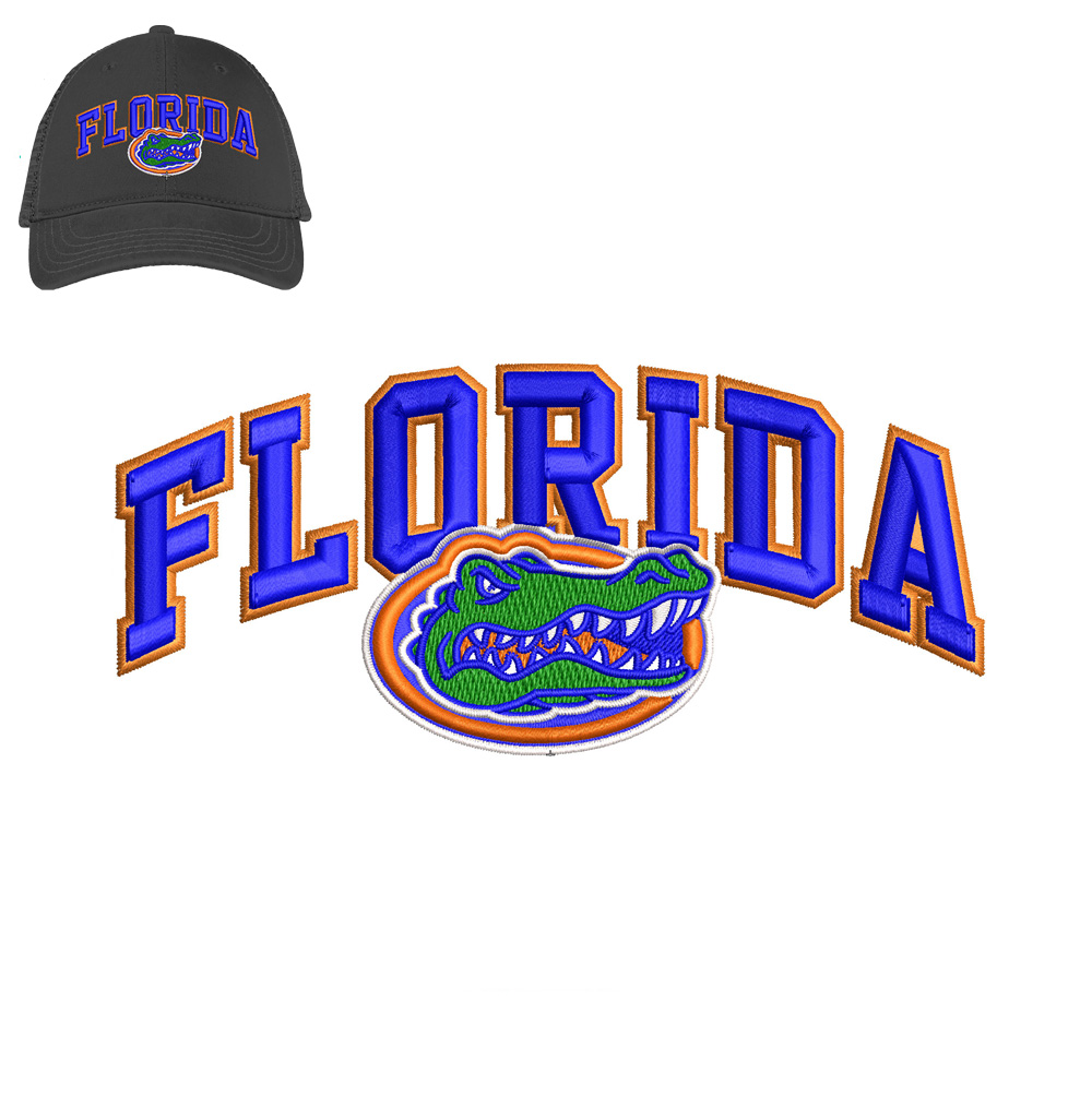 Florida 3d puff Embroidery logo for Cap,logo Embroidery, Emb | Inspire ...