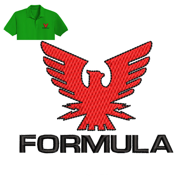 Formula Bird Embroidery logo for Polo Shirt,logo Embroidery, | Inspire ...