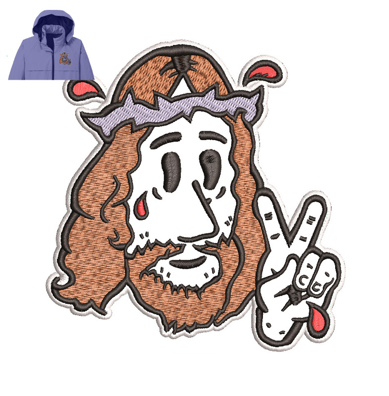 Jesus Graffiti Embroidery logo for jacket,logo Embroidery, E | Inspire ...