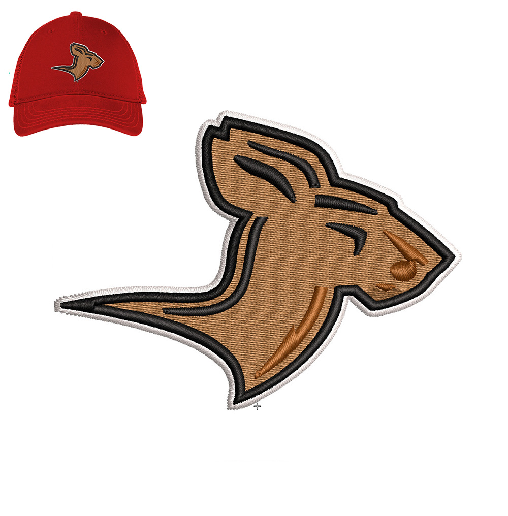 Kangaroo Embroidery 3D puff Logo For Cap,logo Embroidery, Em | Inspire ...