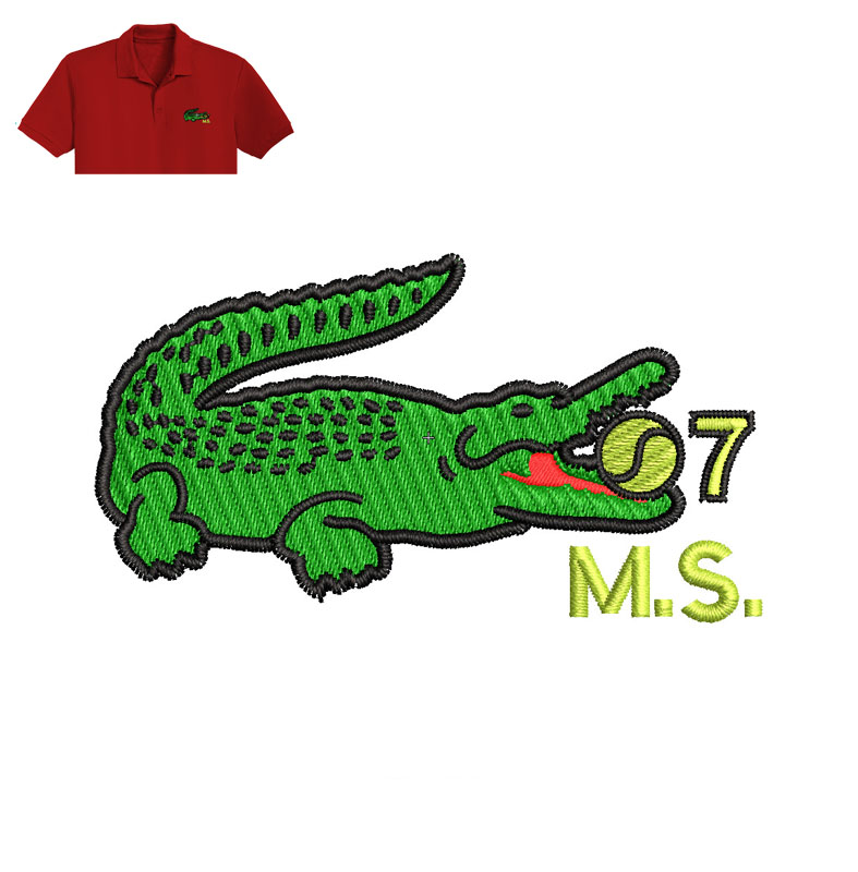Lacoste Embroidery logo for polo shirt,logo Embroidery, Embr | Inspire ...