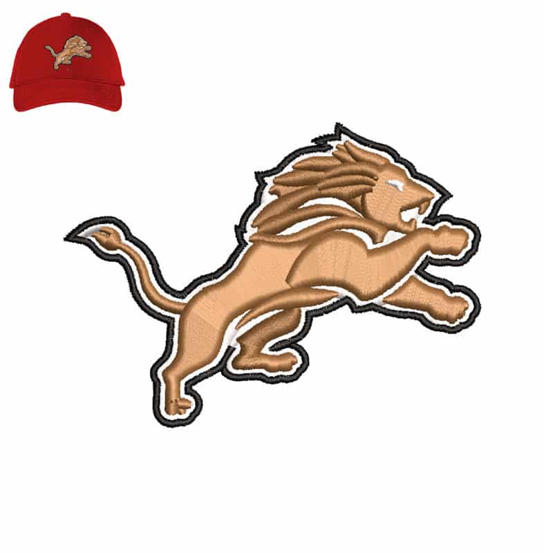 Lion 3d puff Embroidery logo for Cap,logo Embroidery, Embroi - Inspire ...