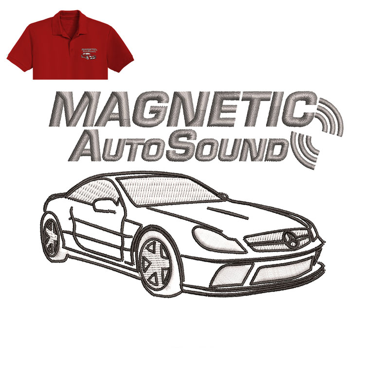 Magnetic Auto Sound Embroidery logo for Polo Shirt,logo Embr | Inspire ...