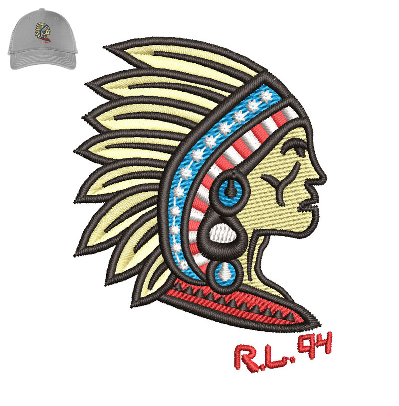 Native American Embroidery logo for Cap,logo Embroidery, Emb | Inspire ...