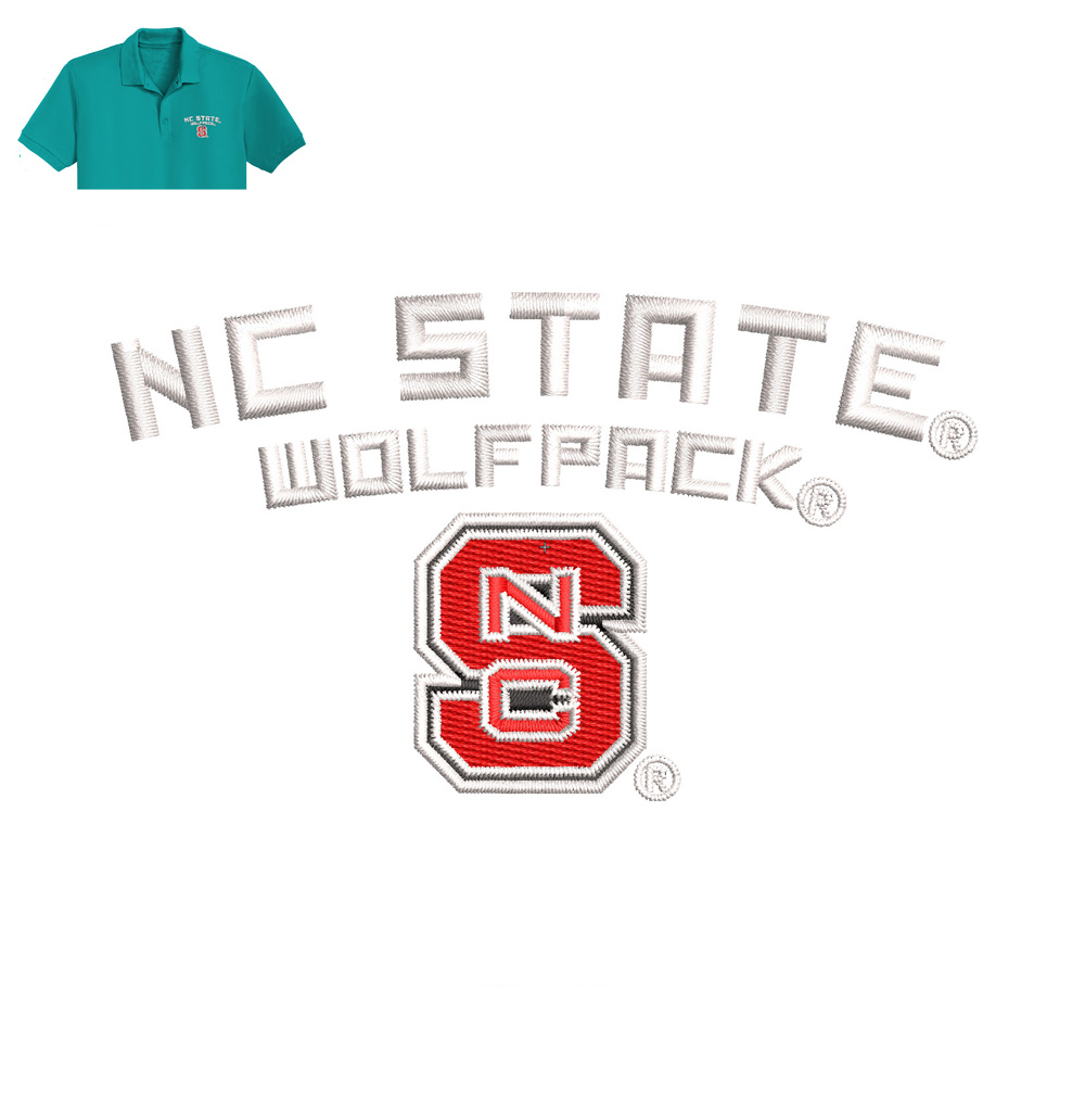 Nc State Wolfpack Embroidery logo for Polo Shirt ,logo Embro | Inspire ...