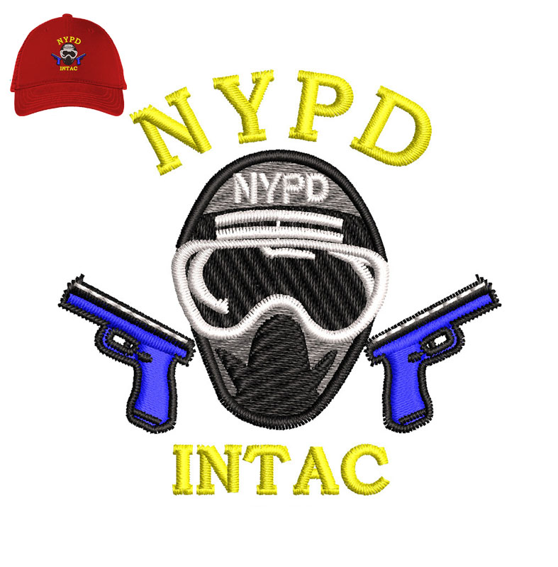 Nypd Intac Embroidery logo for Cap,logo Embroidery, Embroide | Inspire ...