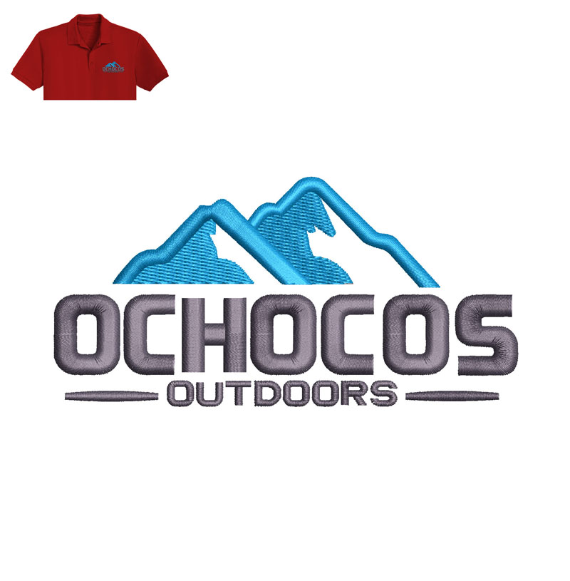 Ochocos Outdoors Embroidery logo for Polo Shirt,logo Embroid - Inspire ...
