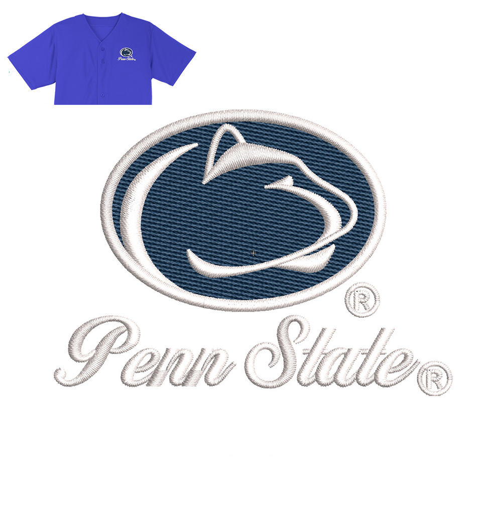 Penn State Embroidery logo for Jersey ,logo Embroidery, Embr | Inspire ...