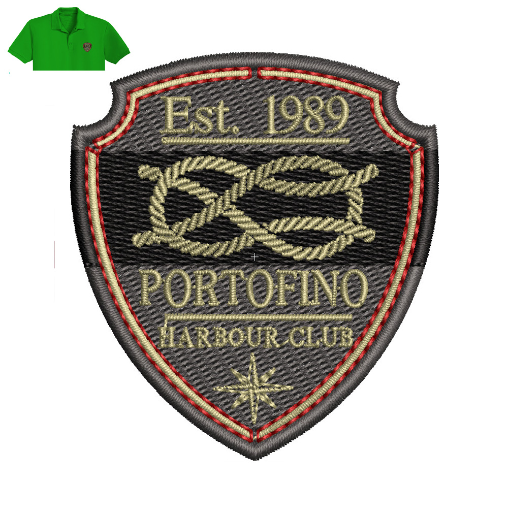 Portofino patch Embroidery logo for Polo Shirt,logo Embroide | Inspire ...