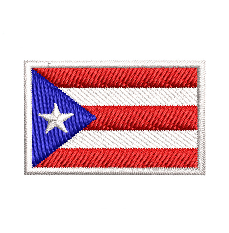 Puerto Rice Flag Embroidery logo ,logo Embroidery, Embroider | Inspire ...