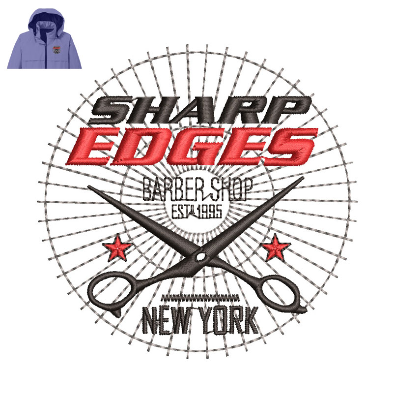 Sharp Edges Embroidery logo for Jacket,logo Embroidery, Embr | Inspire Uplift