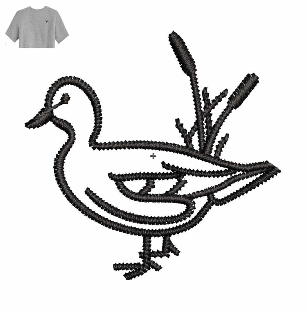 Small Duck Embroidery logo for T-Shirt ,logo Embroidery, Emb | Inspire ...