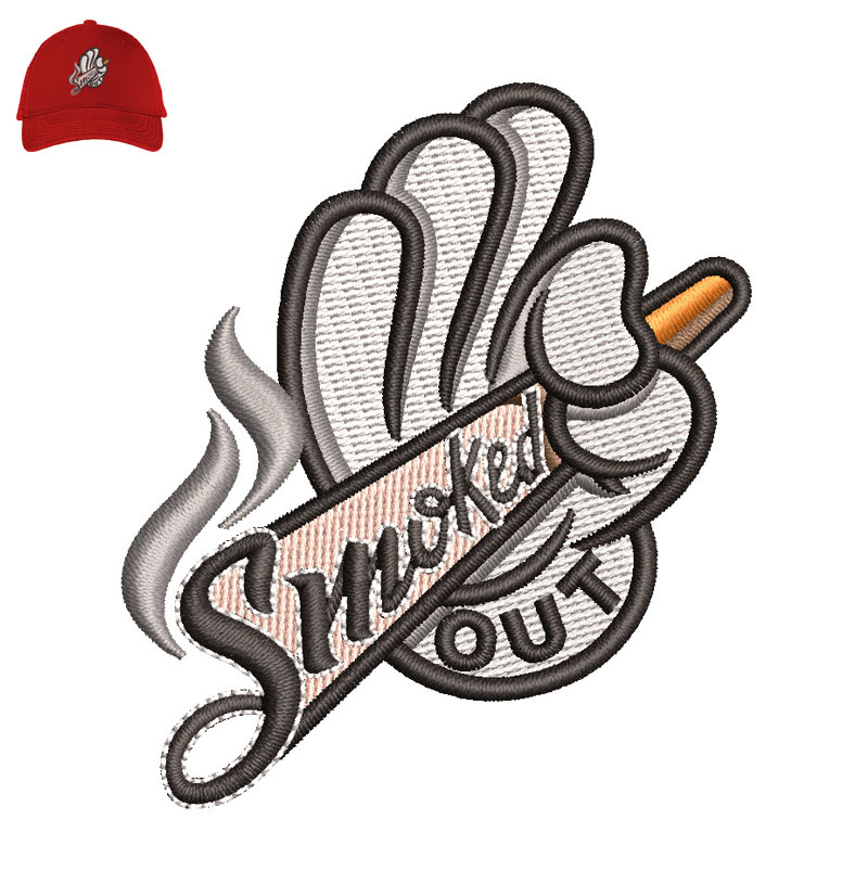 Smoked Out Embroidery logo for Cap,logo Embroidery, Embroide | Inspire ...