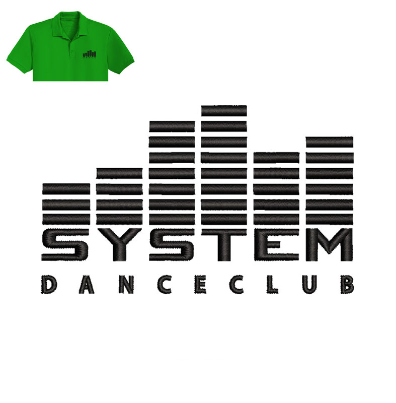 System Dance club Embroidery logo for Polo Shirt,logo Embroi | Inspire ...