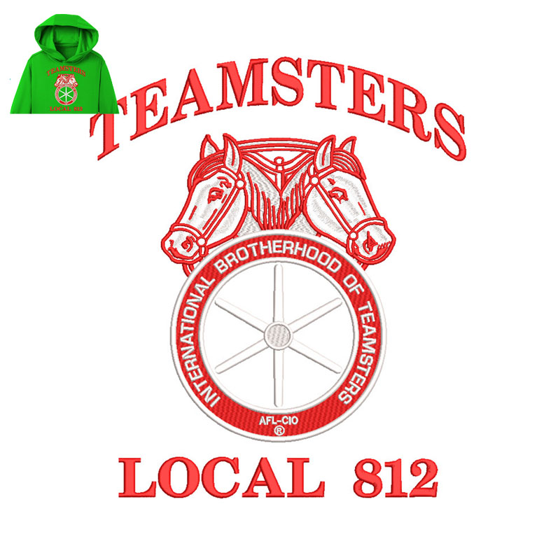 Teamsters Local Embroidery logo for Hoodie,logo Embroidery, | Inspire ...