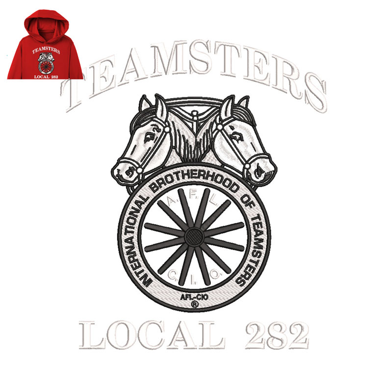 Teamsters Local Embroidery logo for Hoodie,logo Embroidery, | Inspire ...