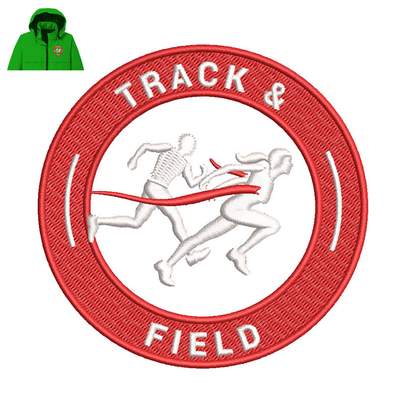 Track Field Embroidery logo for Jacket,logo Embroidery, Embr - Inspire ...