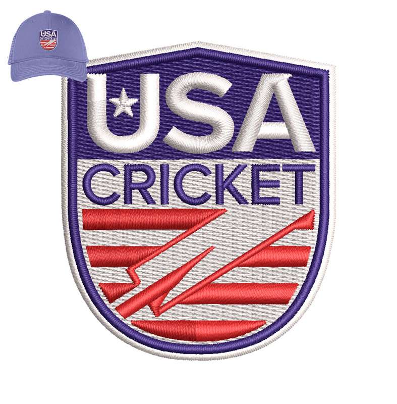 USA Cricket patch Embroidery logo for Cap,logo Embroidery, E | Inspire ...