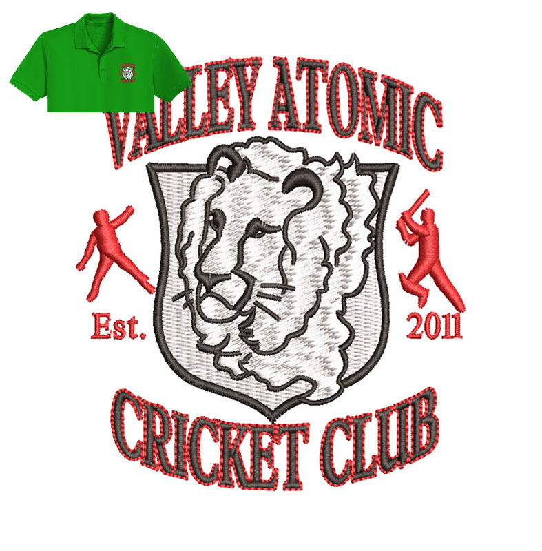 Valley Atomic Embroidery logo for Polo Shirt,logo Embroidery | Inspire ...
