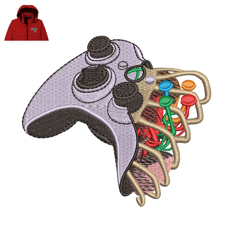 Xbox Controller Organs Embroidery logo for Jacket,logo Embro | Inspire ...