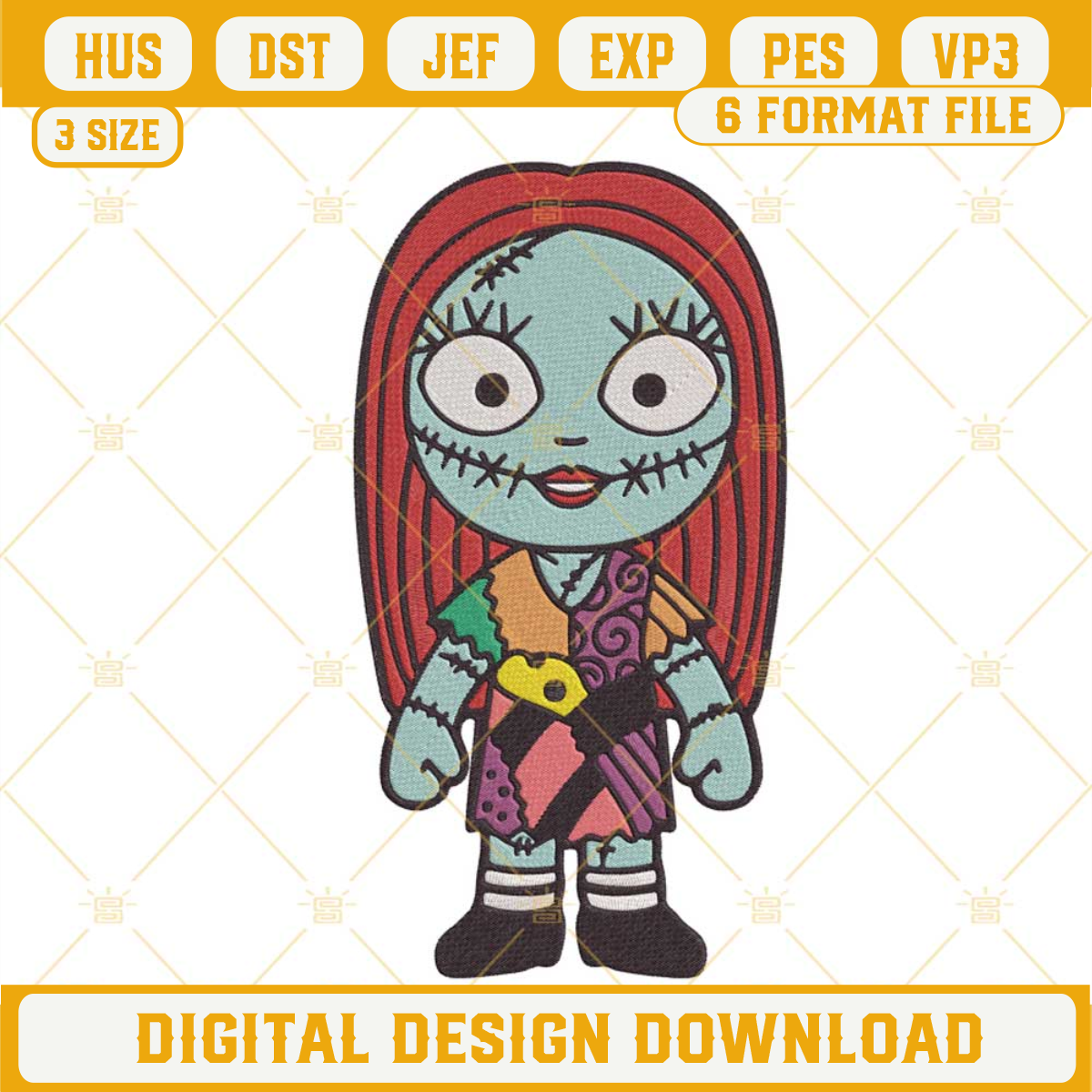 Baby Sally Embroidery Designs, Nightmare Before Christmas Em | Inspire ...