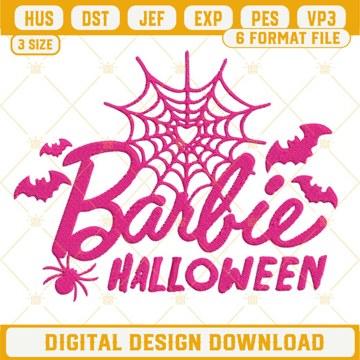 Barbie Halloween Embroidery Designs, Spooky Barbie Embroider | Inspire ...