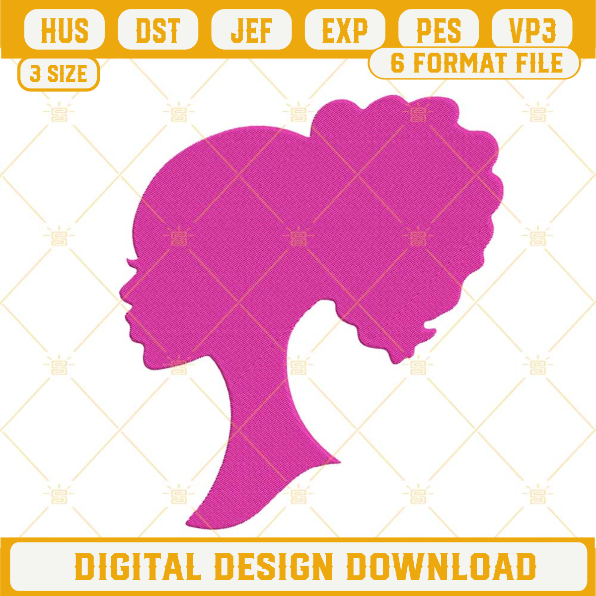 Black Barbie Embroidery Designs, Afro Barbie Embroidery File | Inspire ...