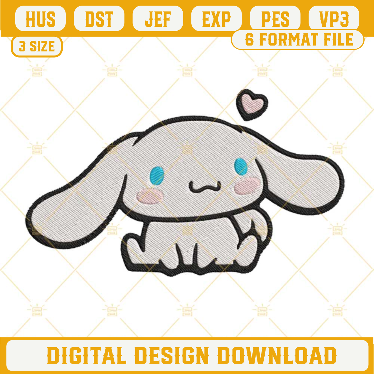 Cinnamoroll Embroidery Design Files | Inspire Uplift