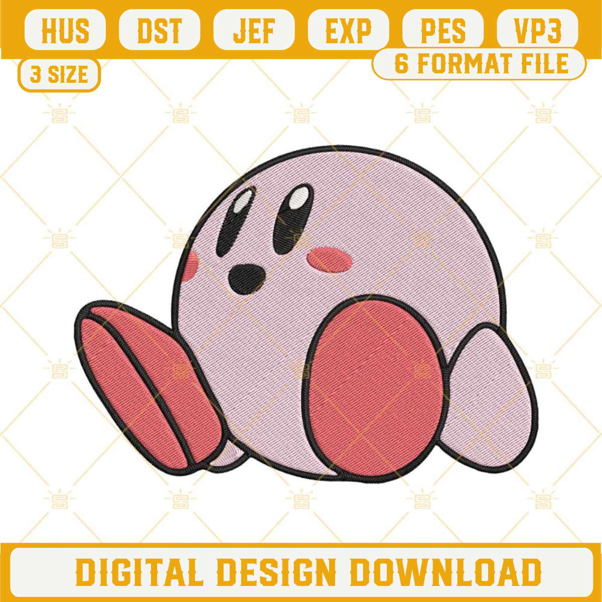 Kirby Embroidery Files, Nintendo Game Character Embroidery D | Inspire ...