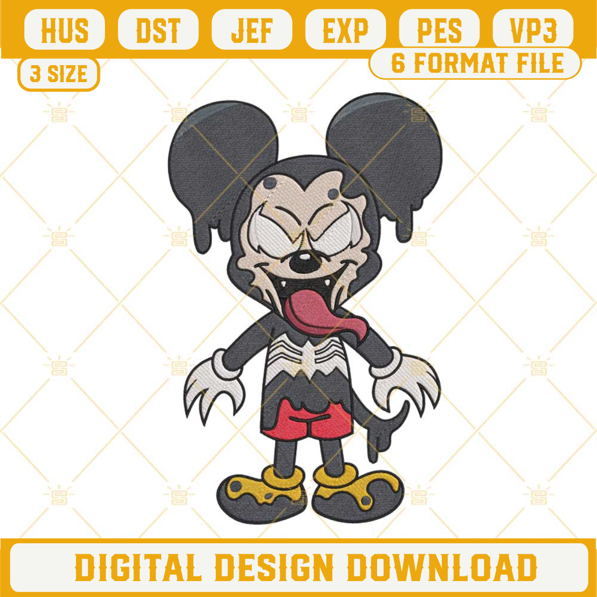 Mickey Mouse Venom Machine Embroidery Design, Funny Venom Di - Inspire ...