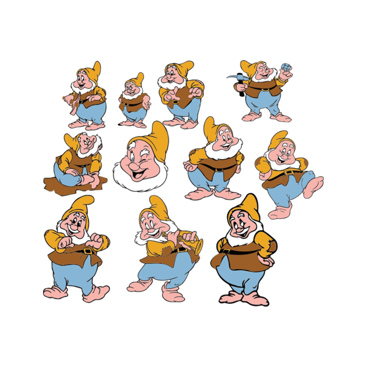 Dwarfs Bundle Svg, Disney Svg, Seven Dwarfs Svg, Snow White | Inspire ...