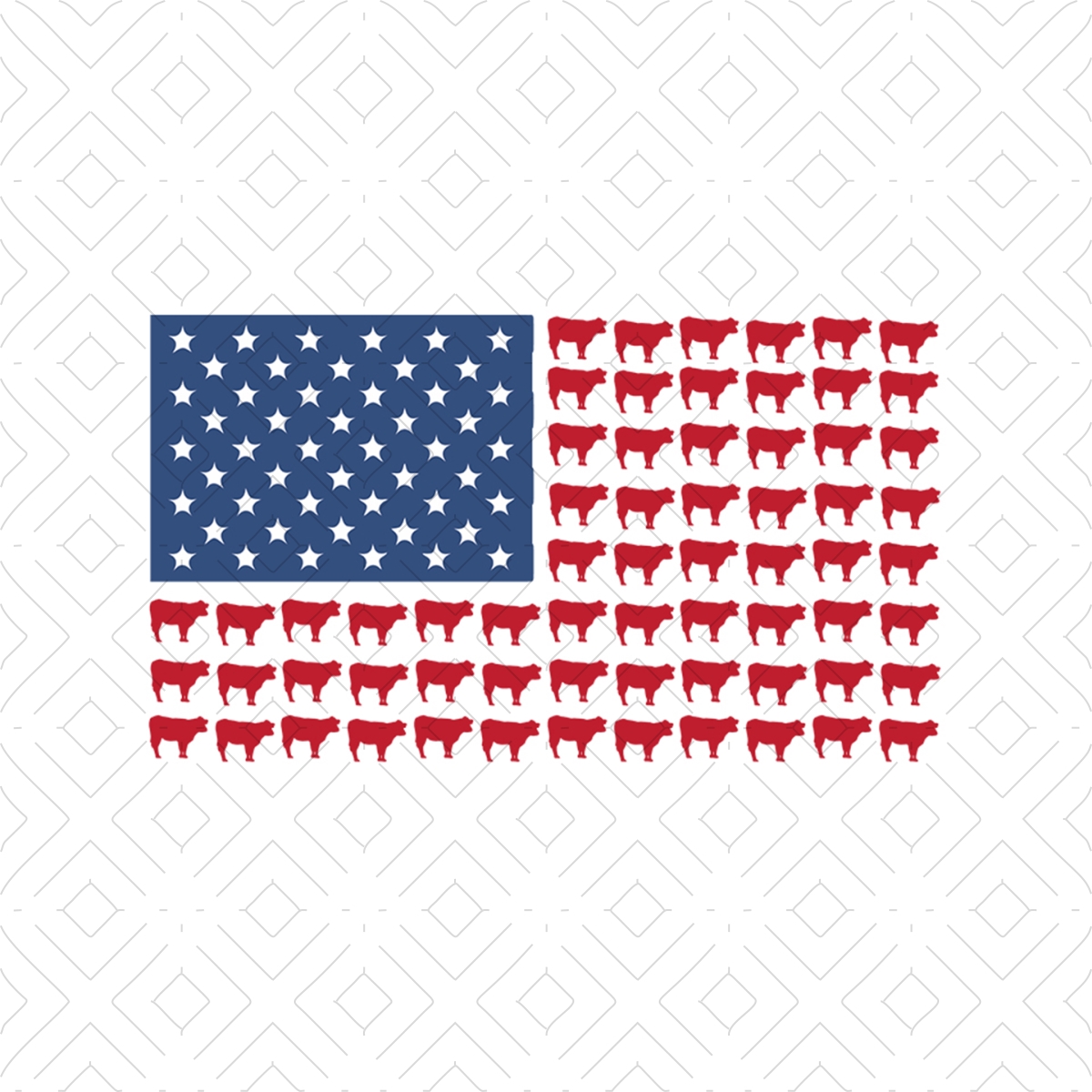 American Cow Flag Svg, Independence Svg, Cow Flag Svg, July | Inspire ...