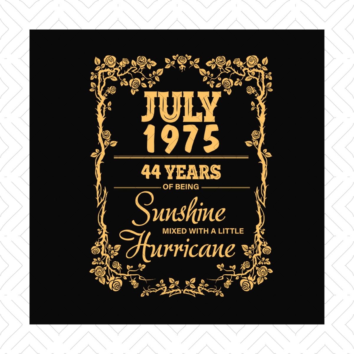 July 1975 44 years of being sunshine svg, birthday svg, july | Inspire ...
